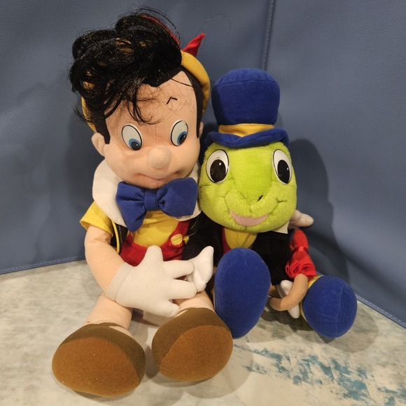 Disney | Toys | Vintage Pinocchio Jiminy Cricket Plush Mattel 992 ...